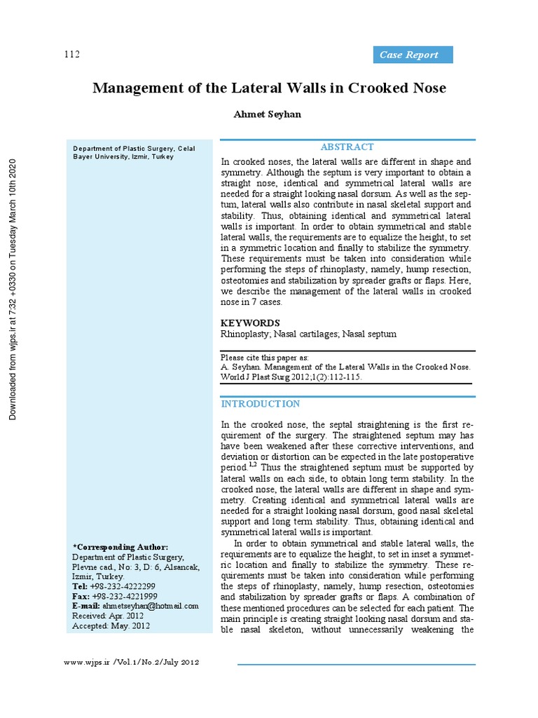 2012 Crooked Management Lateral Walls Nose | PDF