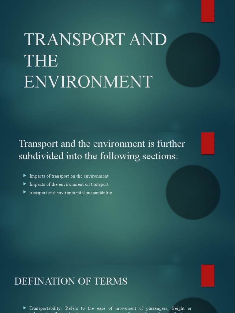 Group 7 Transport | PDF | Transport | Infrastructure
