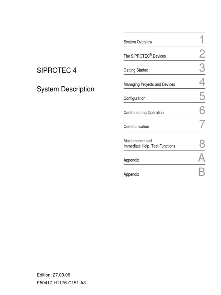 Siprotec Manual | PDF | Input/Output | Information