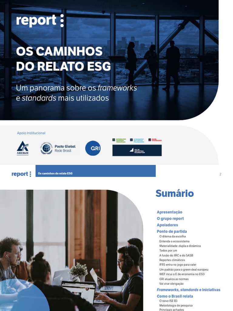 Os Caminhos Do Relato Esg Um Panorama Sobre Os Frameworks e Standards ...