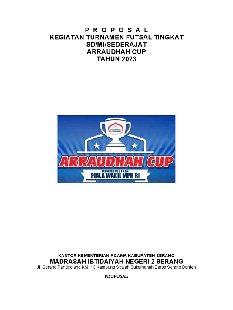 Contoh Proposal Futsal 1 | PDF