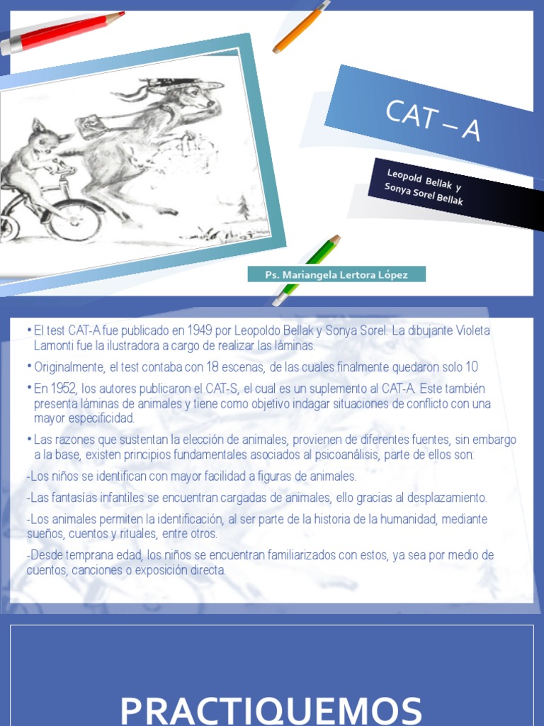 Test de Apercepcion Infantil Cat-A | PDF | Trastorno de ansiedad | Ansiedad