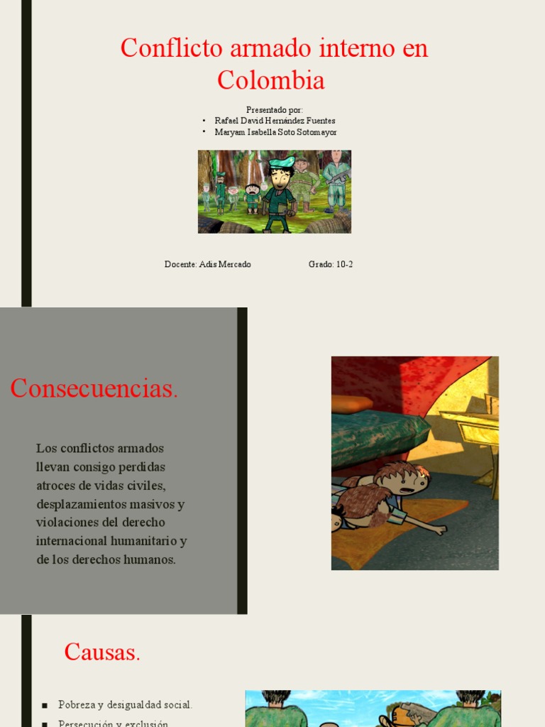 Conflicto Interno Armado DIAPOSITIVAS | PDF | Colombia