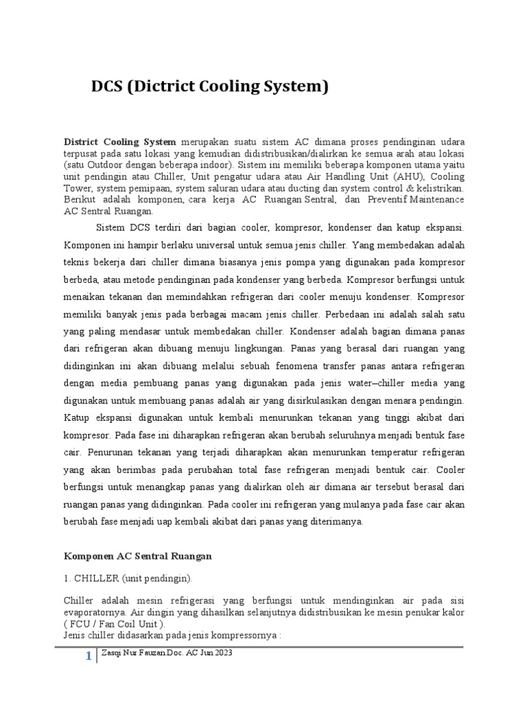 AC System DCS | PDF | Teknologi & Rekayasa