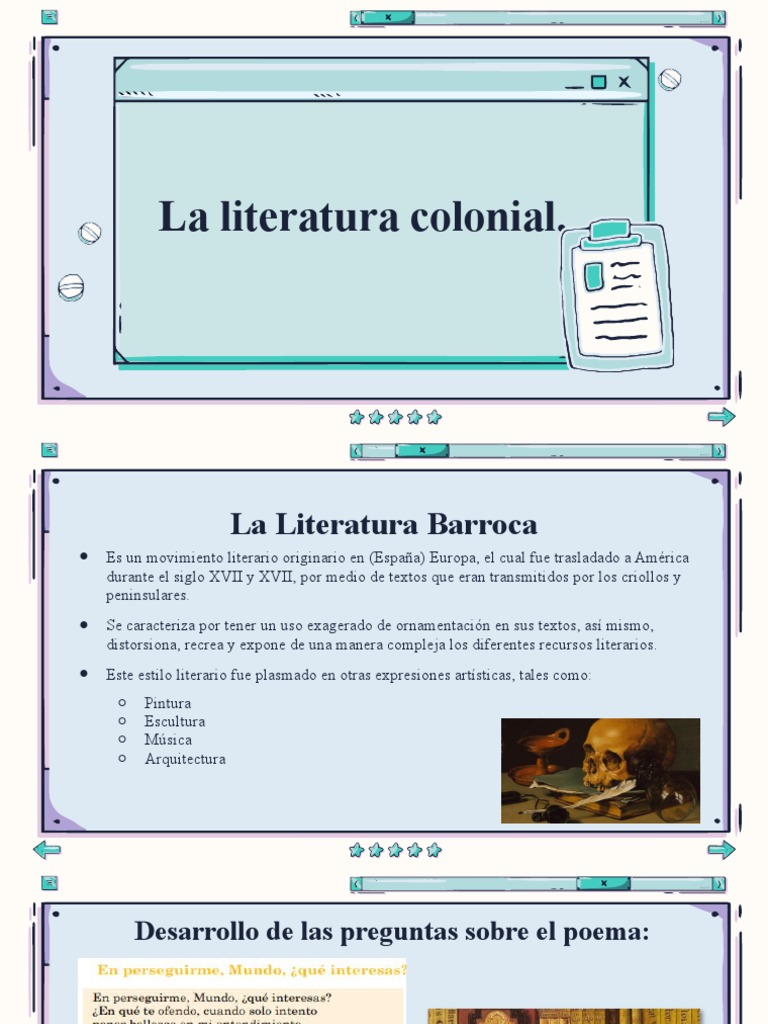 Presentación Sobre La Literatura Colonial | PDF