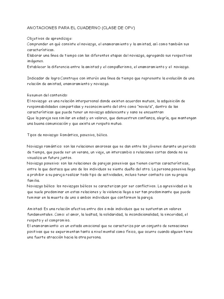 Anotaciones OPV | PDF