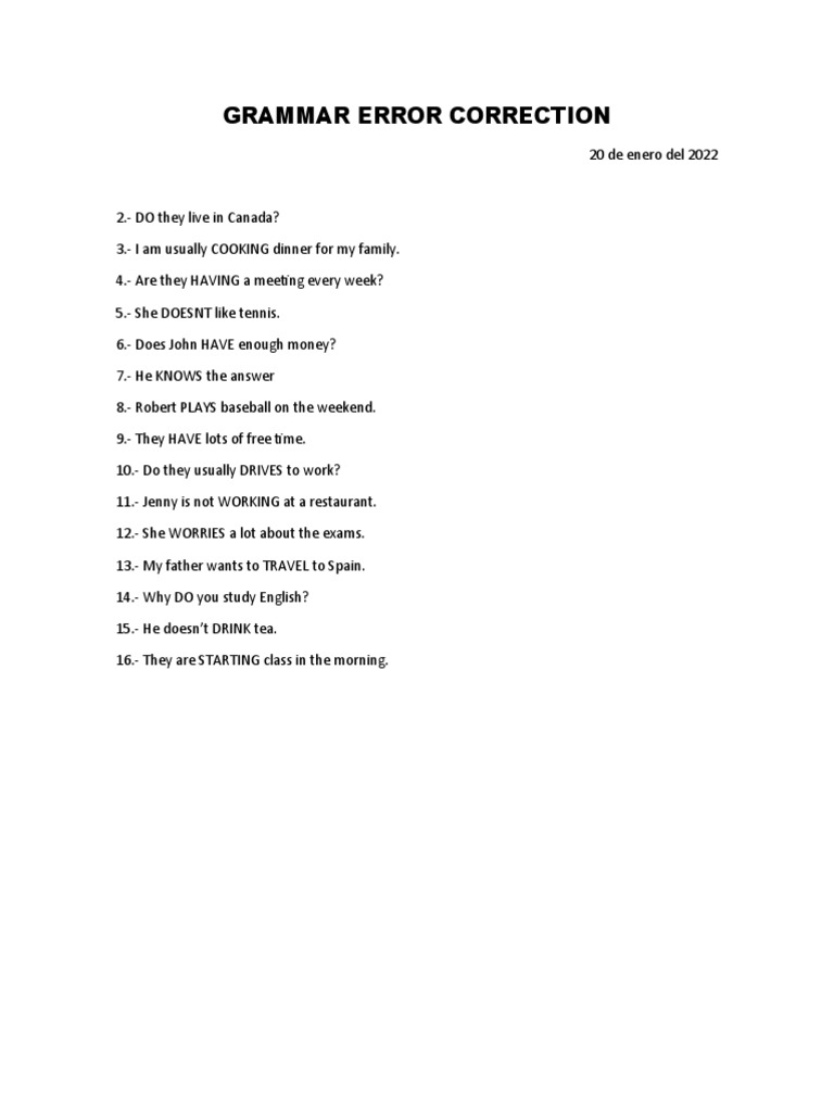 Grammar Error Correction Pdf