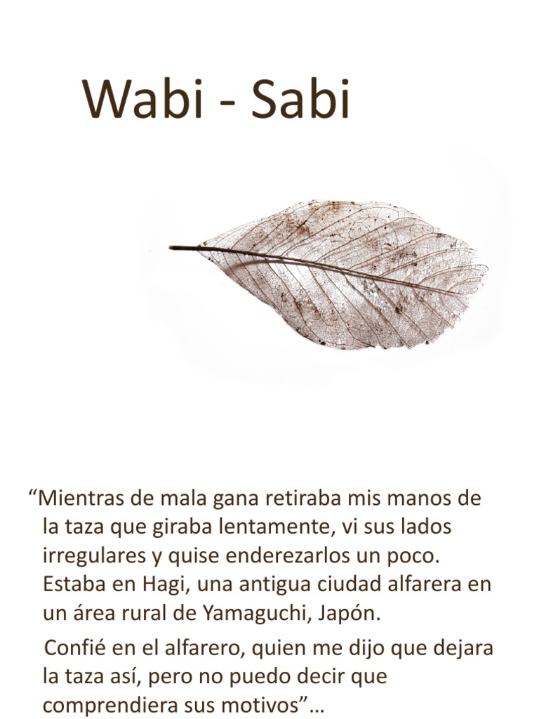 Sobre El Wabi Sabi | PDF