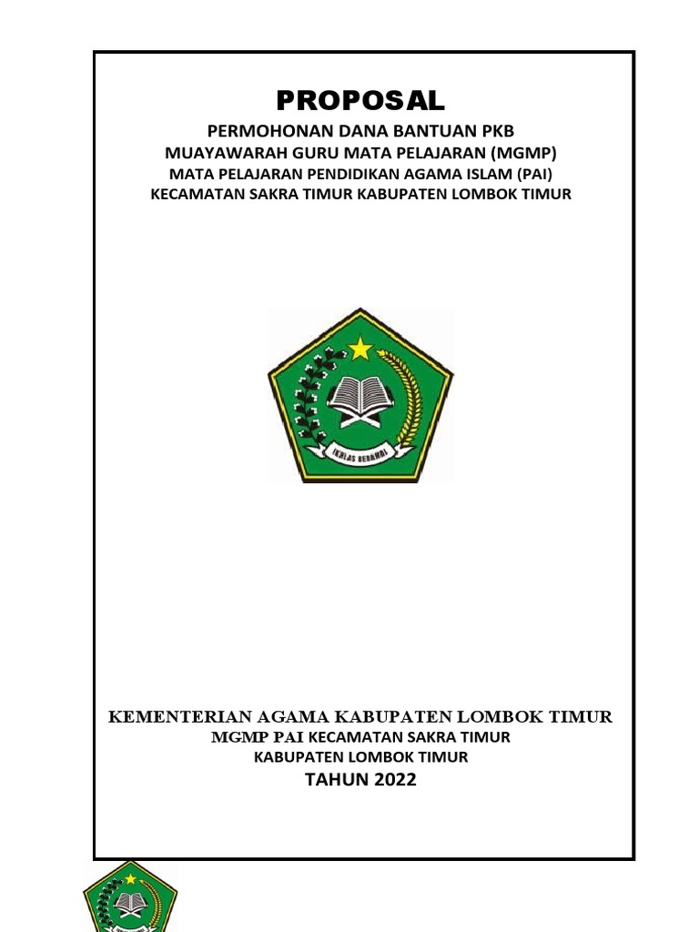 Propsal MGMP Pai | PDF