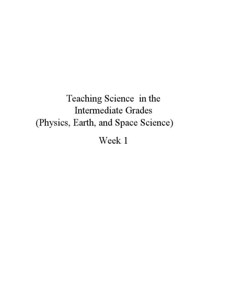 Teaching Science in The Intermediate Grades | PDF | Social Science