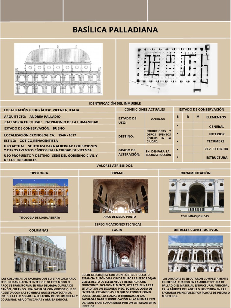 Basilica Palladiana | PDF | Elementos arquitectónicos | Diseño arquitectonico