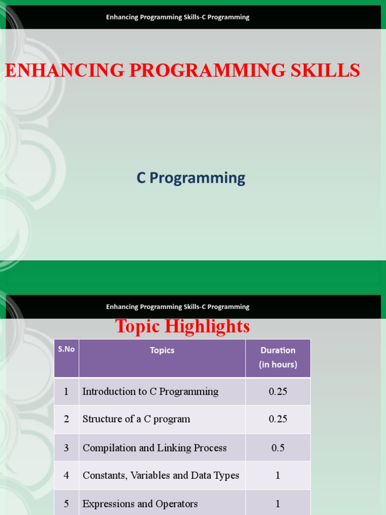 Cse-It - Day1 C Programming | PDF | C (Programming Language) | Data Type Cse-It - Day1 C Programming | PDF | C (Programming Language) | Data Type