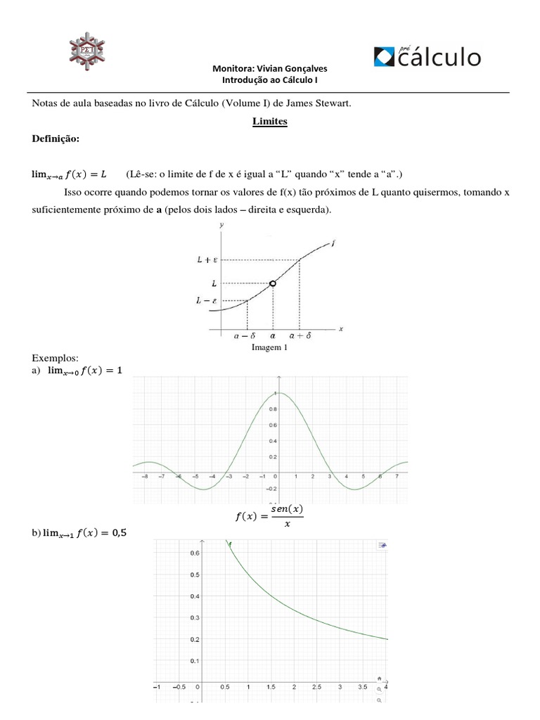 Notas de Aula - Limites | PDF | Limite (Matemática) | Cálculo