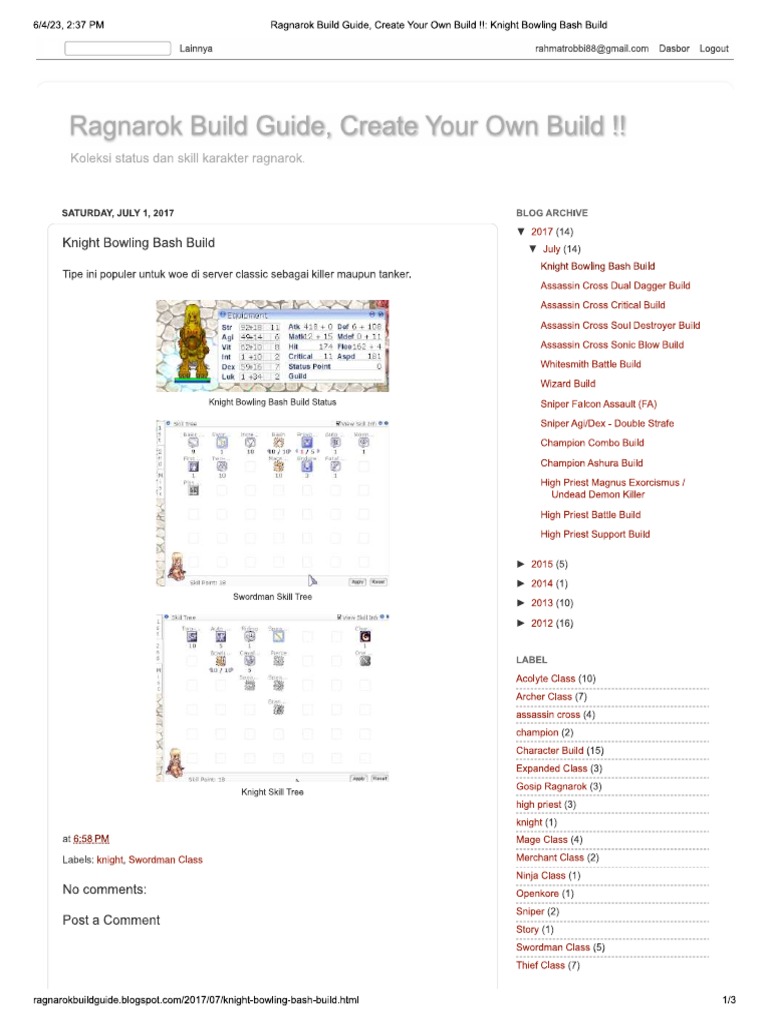 Knight BB Build | PDF