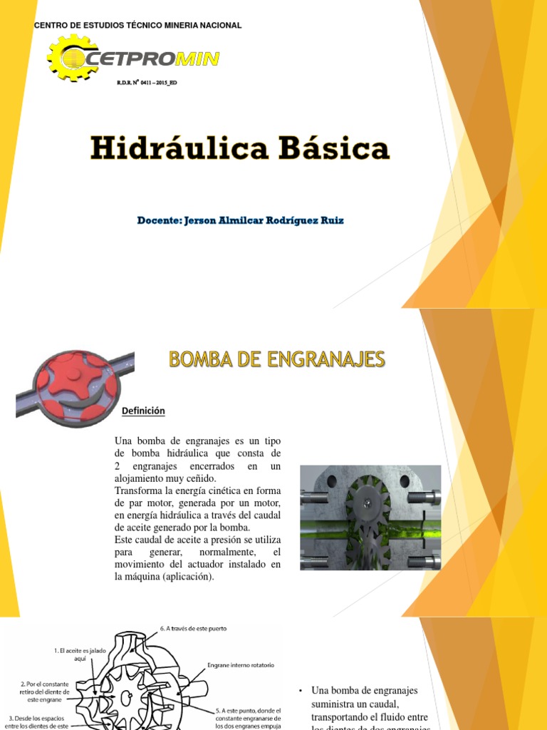 Semana 10 Bomba de Engranajes | PDF | Engranaje | Bomba