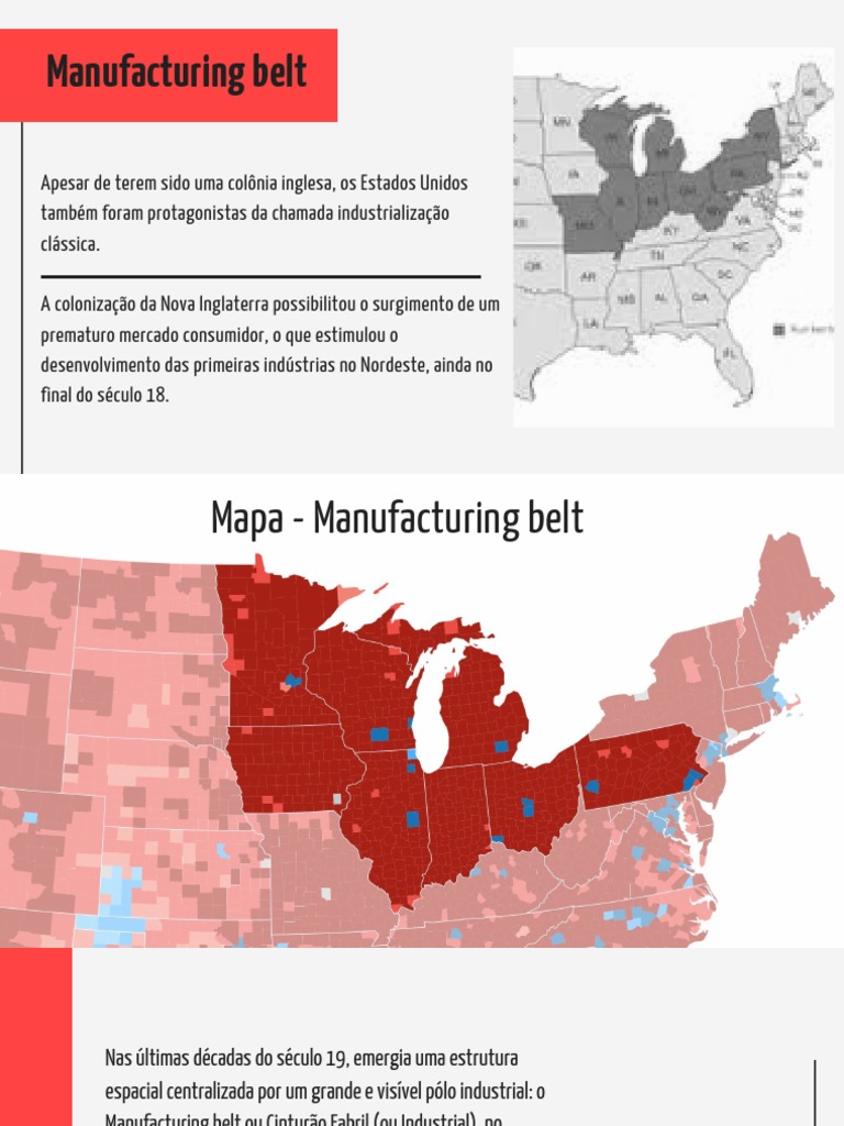 Manufacturing Belt | PDF | Cinturão da Ferrugem | Revolução Industrial