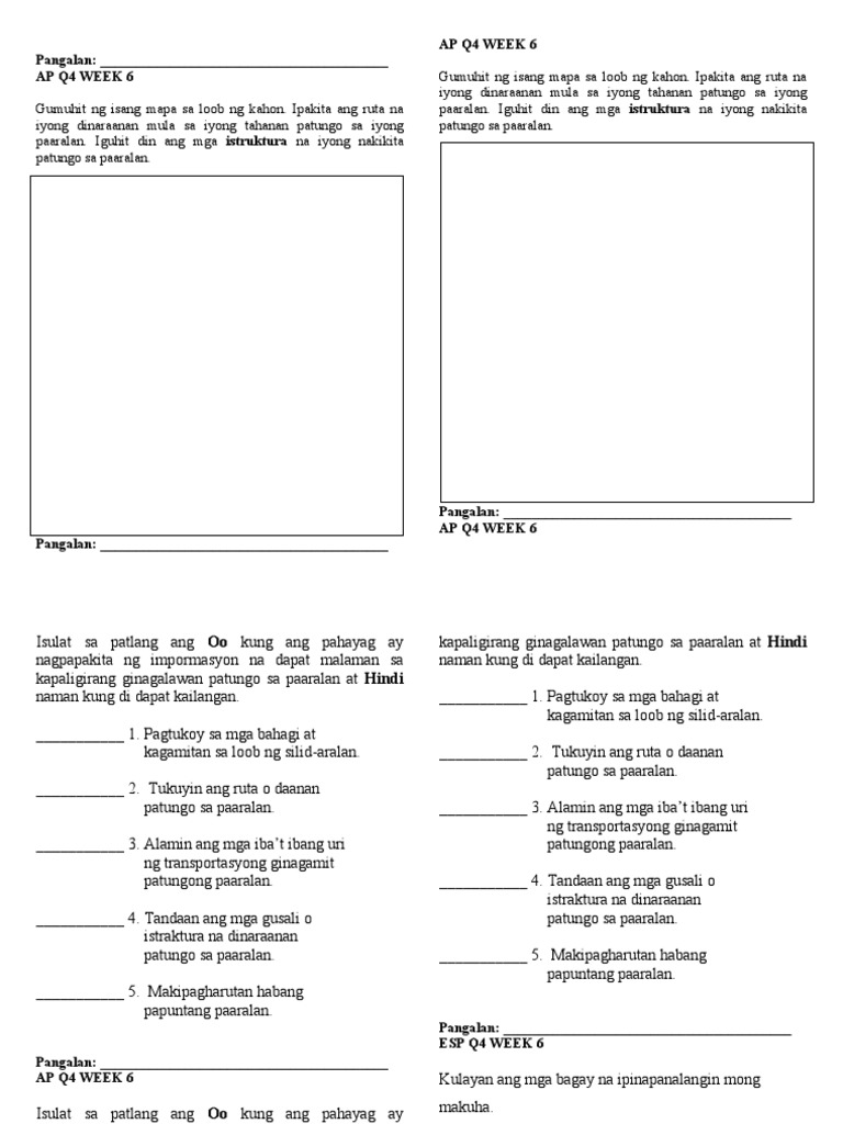 Q4 - WEEK 6 - Summative Tests | PDF