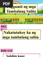 Salitang Inuulit at Salitang Tambalan (7 Worksheets) | PDF