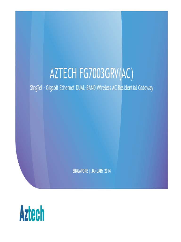 Aztech FG7003GRV (AC) User Manual Jan2014 | PDF