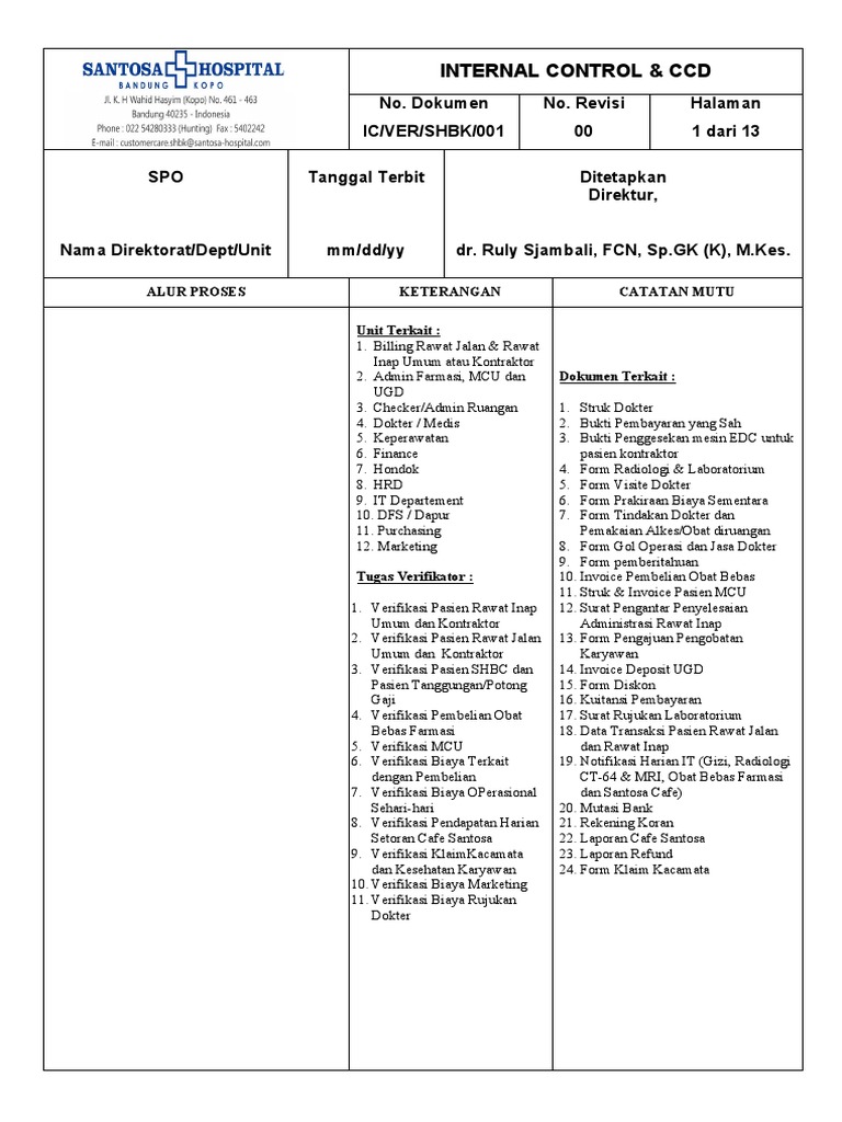 INTERNAL CONTROL FLOW CHART Revisi Bang Landi | PDF