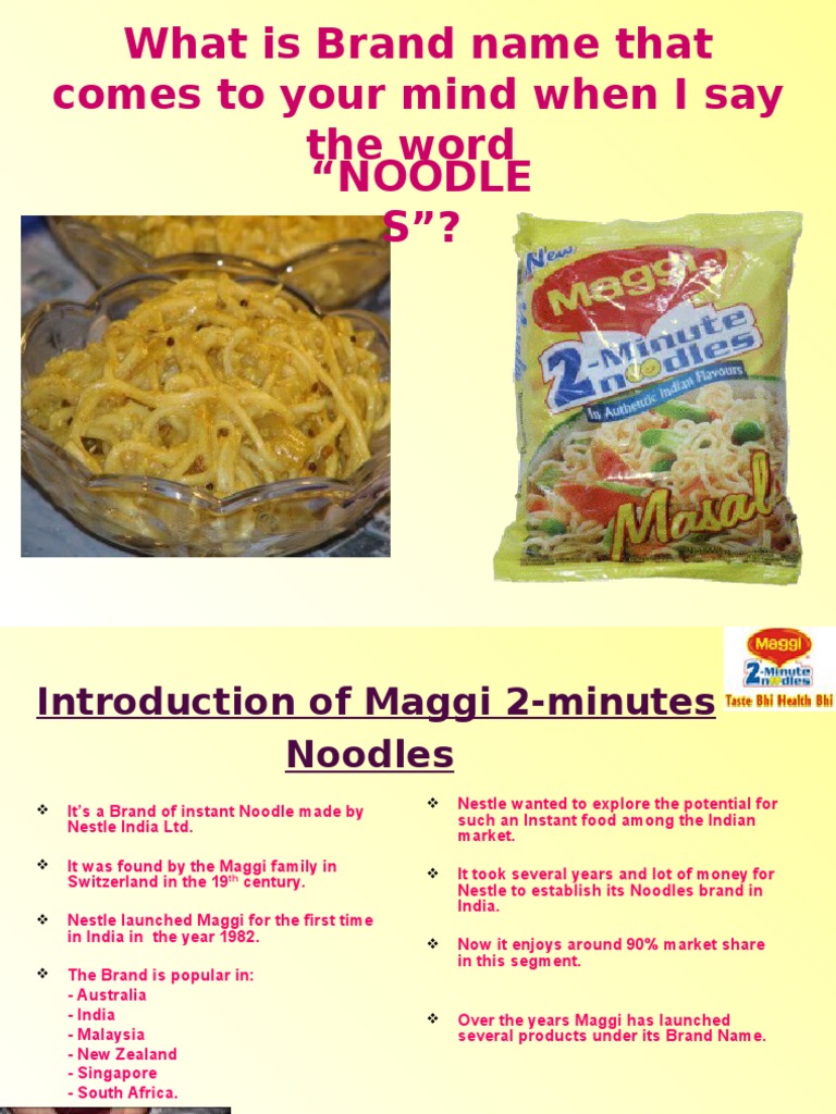 Maggi 2 - minute noodle | Nestlé | Brand