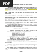 EJS With Waiver of Rights | PDF | Inheritance | Civil Law (Common Law)