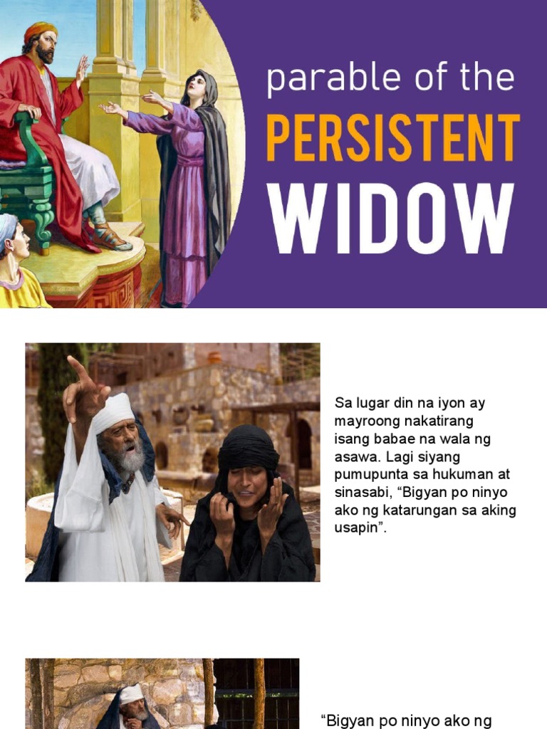 The Parable of The Persistent Widow | PDF