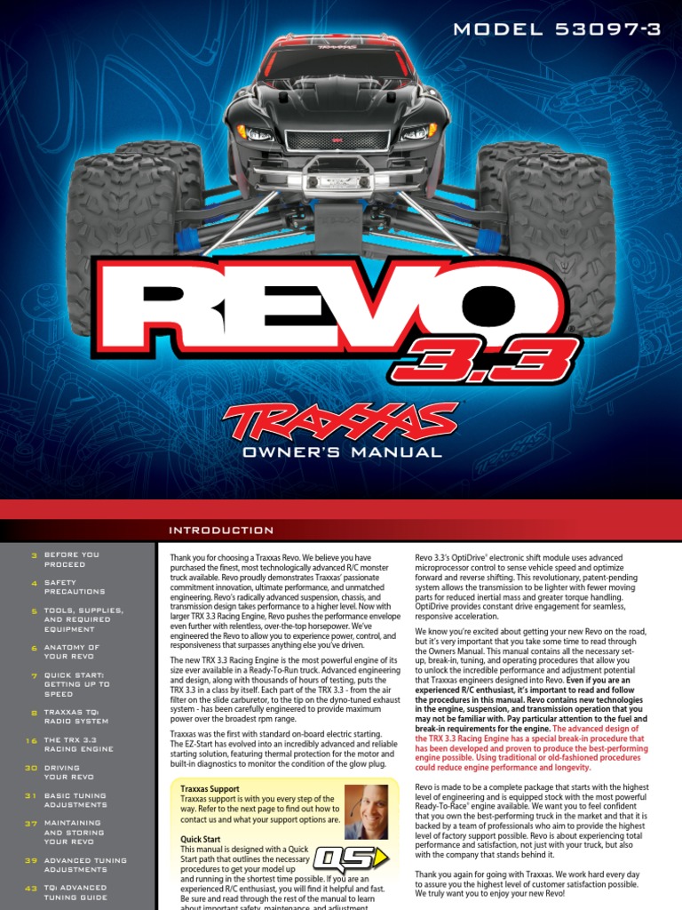 Manual - Traxxas Revo 3.3 | PDF | Rechargeable Battery | Battery Charger