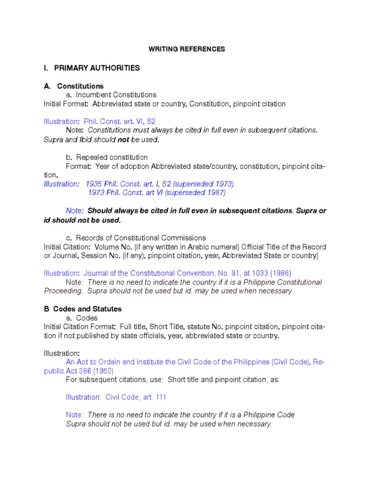 JD Thesis - Writing References5 | PDF | Citation | Written Communication