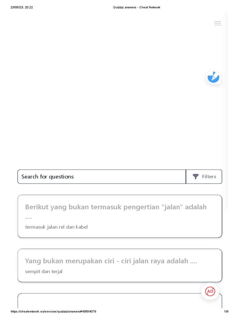 Quizizz Answers - Cheat Network | PDF
