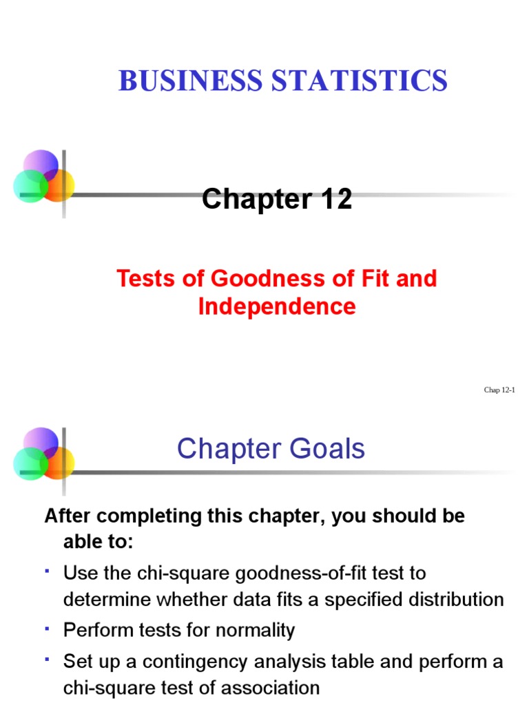 Chi-Square Tests for Goodness of Fit | PDF | Goodness Of Fit | Chi ...