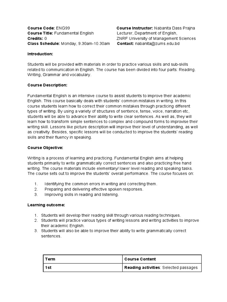 English 99 | PDF | English Language | Grammar