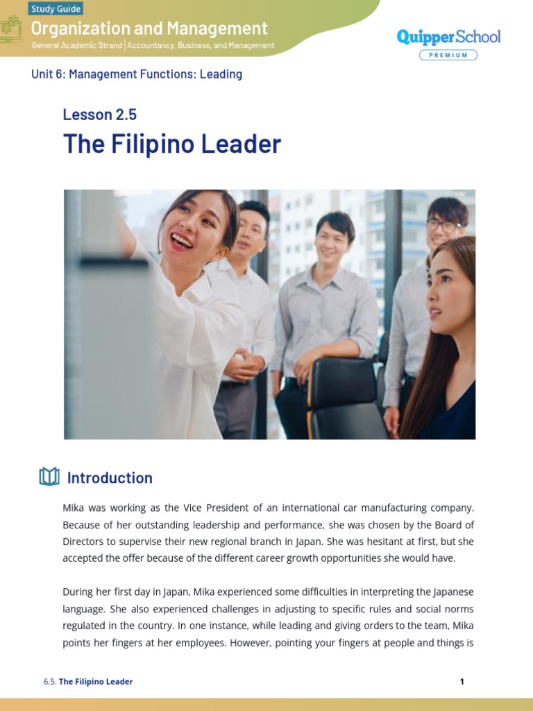 OAM The Filipino Leader | PDF