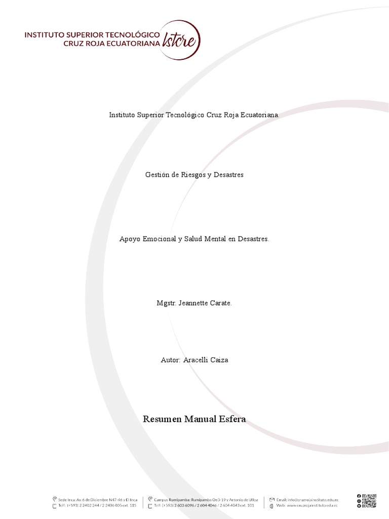 Manual Esfera Resumen | PDF | Relaciones personales, crianza y ...