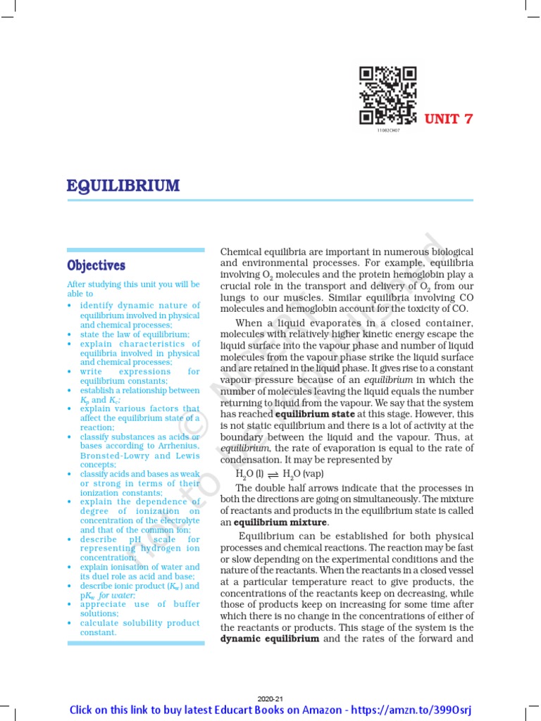 Equilibrium | PDF | Chemical Equilibrium | Solubility