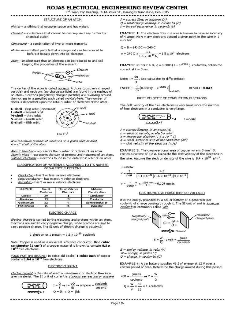 Engr Navarro - DC Circuits Lecture | PDF | Electric Current ...