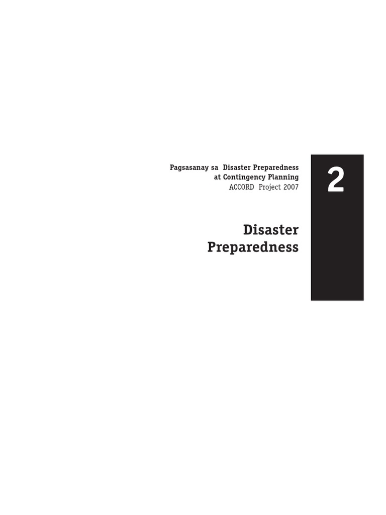 DRR Module 2 Disaster Preparedness | PDF | Disaster Risk Reduction ...