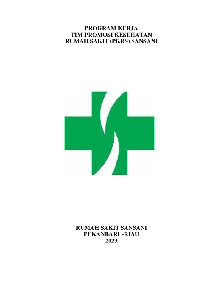 Program Kerja Tim Pkrs Sansani | PDF