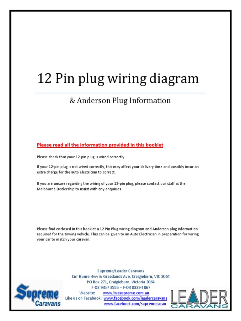 12 Pin Trailer Plug Wiring Guide | PDF
