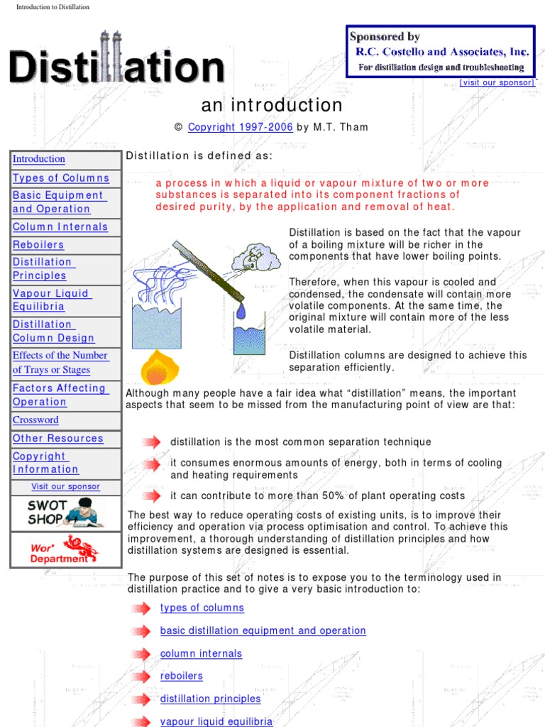 An Introduction: Distillation Is Defined As | PDF | Distillation ...