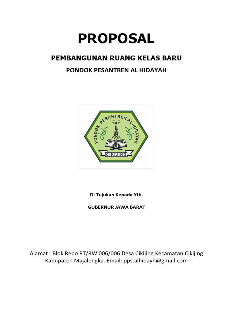 Proposal Ruang Kelas Baru | PDF