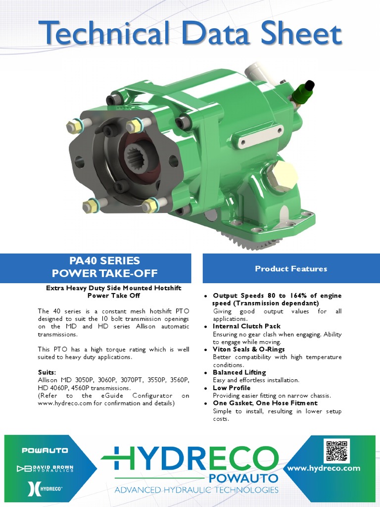 Hydreco PA40 0619 | PDF