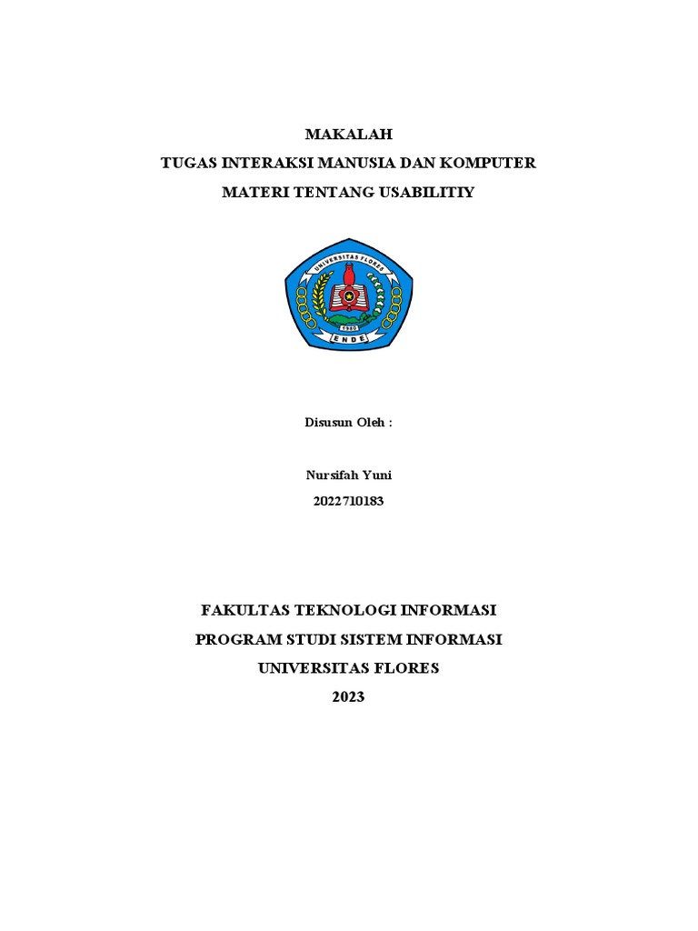 Tugas Interaksi Manusia Dan Komputer | PDF | Computers