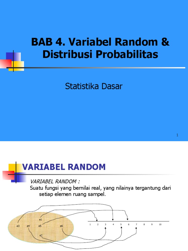 Bab 4 Variabel Random | PDF