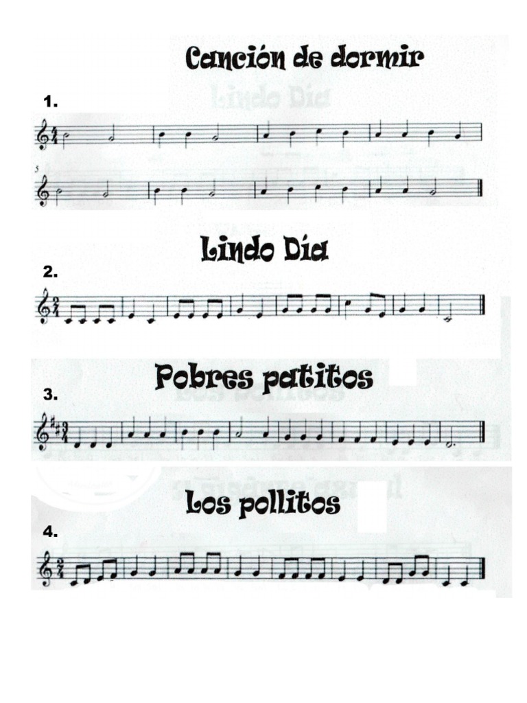 Partituras Sencillas | PDF
