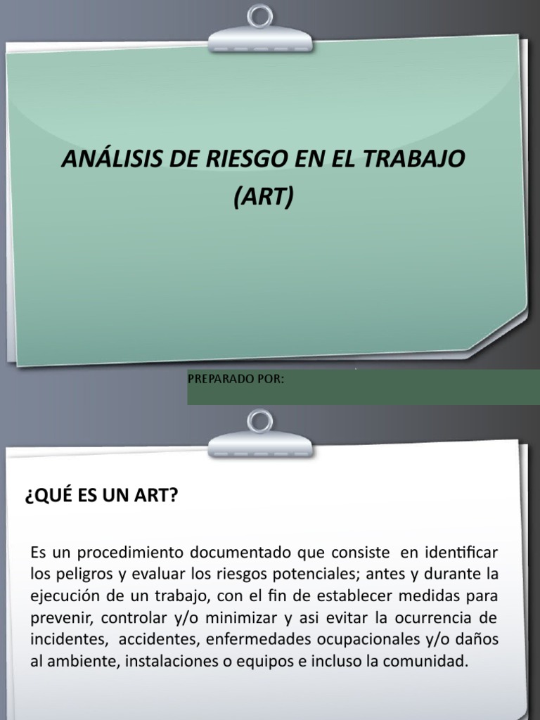 Capacitacion Art Ast Analisis de Riesgos | PDF | Seguridad y salud ocupacional