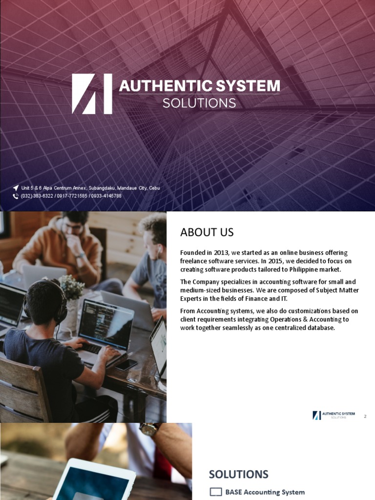 Authentic System Solutions - Oct 2019 | PDF | Accounts Payable ...
