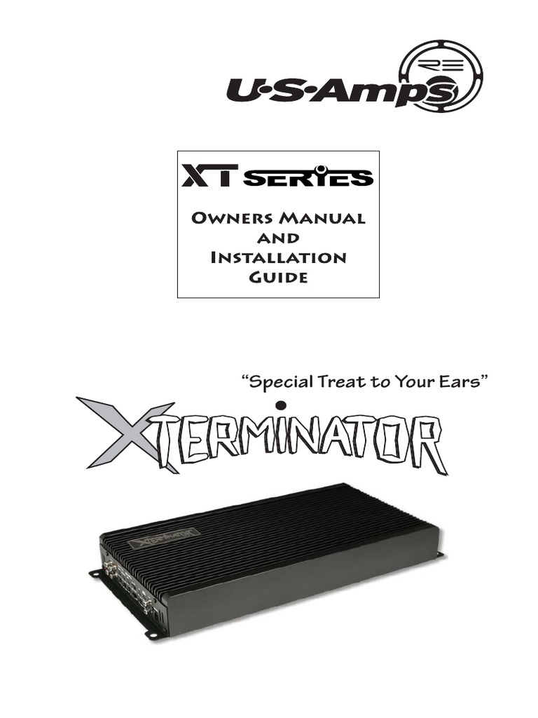 Us Amps X Terminator XT Series Manual de Usuario | PDF