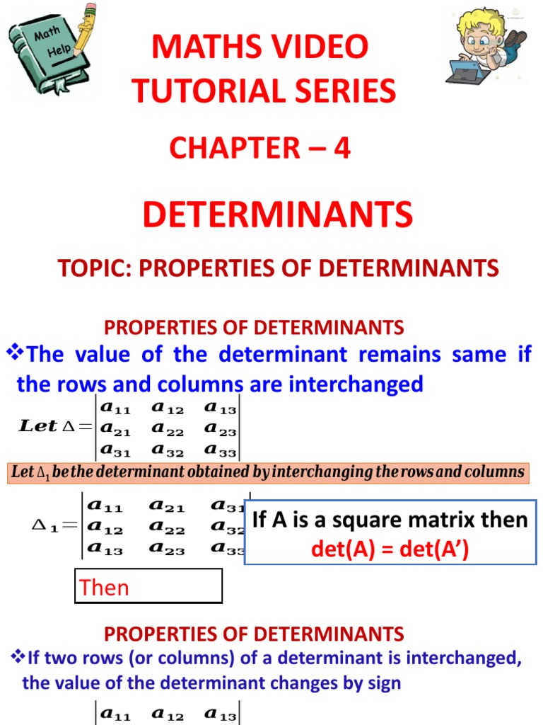 4.2 Properties of Determinants | PDF | Determinant | Abstract Algebra