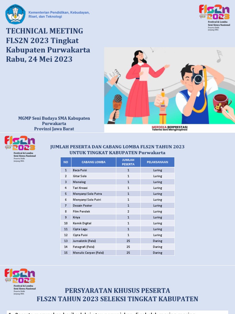 JUKNIS SELEKSI FLS2N TINGKAT KAB | PDF